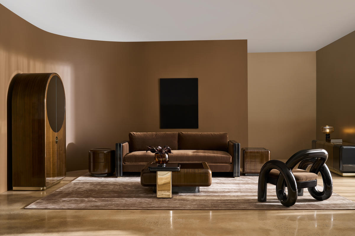 CARACOLE | product detail | Gelee Accent Chair-Chocolate