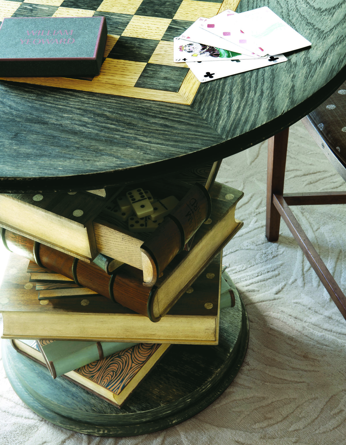 Jonathan Charles | product detail | Tenbury Navy Oak Game Table